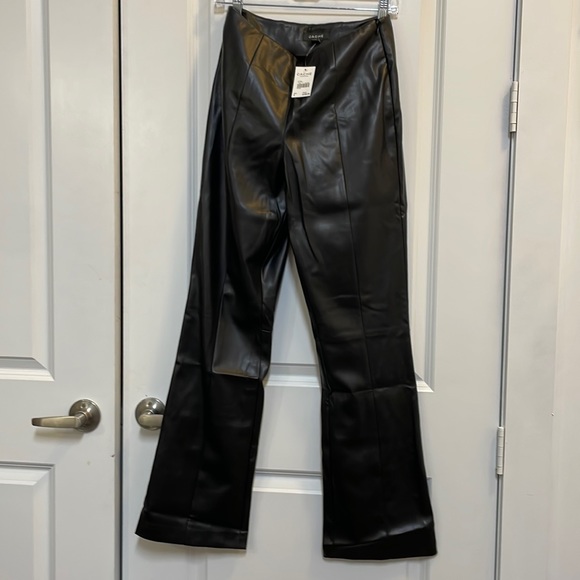 Cache | Pants & Jumpsuits | Nwt Beautiful Black Cache Faux Leather Boot ...